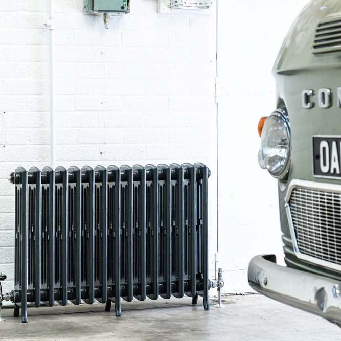 Edwardian 4 Column Cast Aluminium Radiator - 650 Tall - Various Colour ...